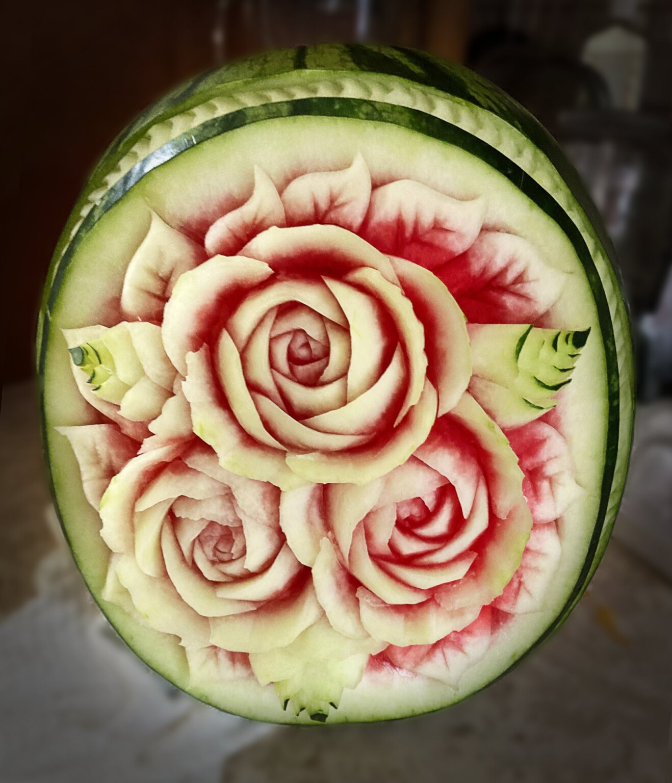 Melon Carvings Gallery - Lena's Fruit and Vegetable Carving